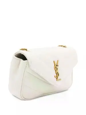 Saint Laurent Mini Lou Lou Crossbody Bag - Neutrals