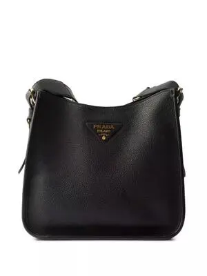 Prada Leather Shoulder Bag - Black