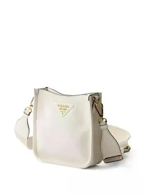 Prada Mini Leather Shoulder Bag - Neutrals