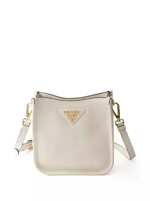 Prada Mini Leather Shoulder Bag - Neutrals