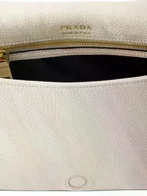 Prada Leather Shoulder Bag - Neutrals