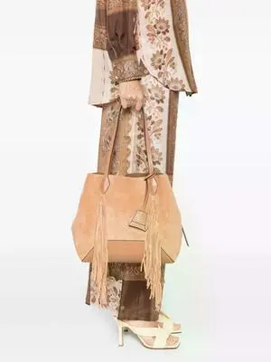 JIMMY CHOO Medium Diamond Tote Bag - Brown