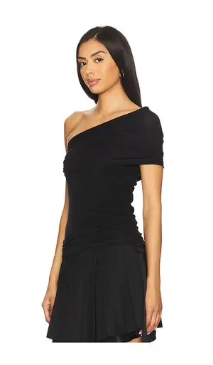 Helmut Lang Asymmetric Protect Top - Black