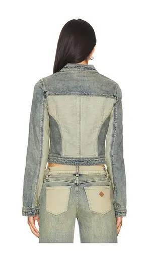 Abrand Denim Roxie Denim Moto Jacket