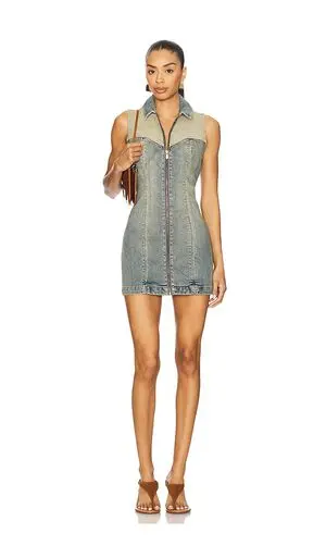 Abrand Denim Roxie Denim Dress