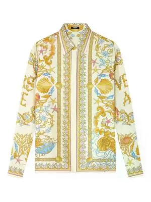 Versace Underwater Barocco Shirt - Neutrals