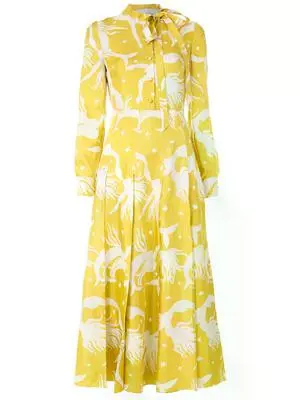 Women's Yellow Print
