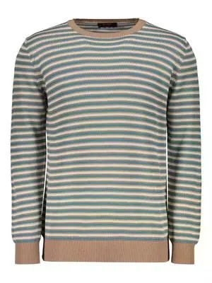 MOORER Striped Jumper - Blue