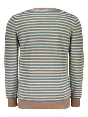 MOORER Striped Jumper - Blue