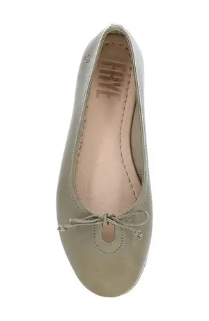 Frye Leather Ballet Flat - Eucalyptus