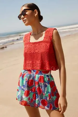 MARIE OLIVER Keeley Crochet Top