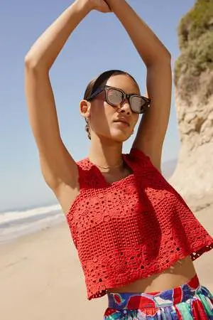 MARIE OLIVER Keeley Crochet Top