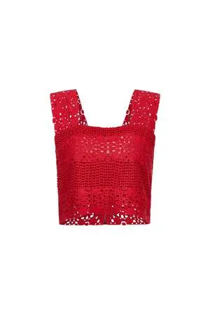 MARIE OLIVER Keeley Crochet Top