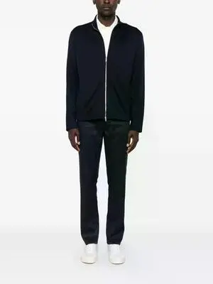 Zegna Zip-up Sweatshirt - Blue