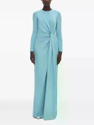 Adam Lippes Draped Maxi Dress - Blue