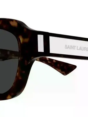 Saint Laurent Square Frame Sunglasses - Brown
