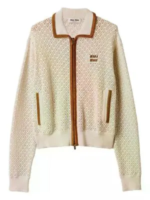 Miu Miu Crochet Cardigan - Neutrals