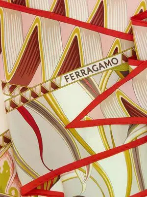 FERRAGAMO Graphic-print Triangle Scarf