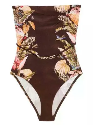 Zimmermann Ascension One-piece Swimsuit - Brown