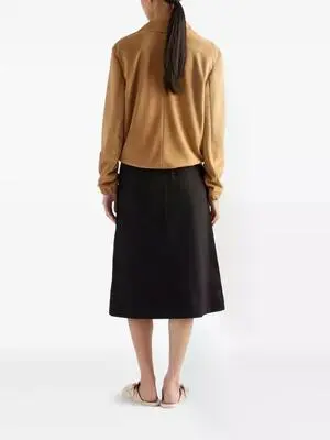 Prada Suede Blouson Jacket - Neutrals