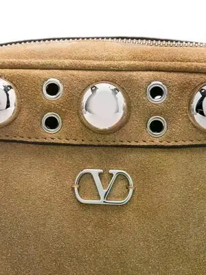 Valentino Garavani Nellcote Suede Shoulder Bag - Neutrals