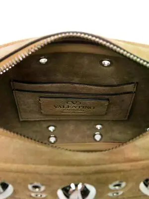 Valentino Garavani Nellcote Suede Shoulder Bag - Neutrals