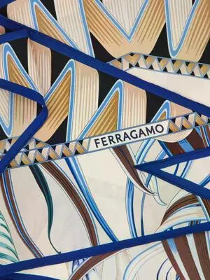 FERRAGAMO Graphic-print Triangle Scarf