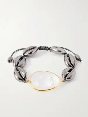 Tohum Design Concha Shell Bracelet - Gray