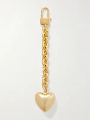 MARTHA CALVO Heart-shaped Bag Charm - Gold