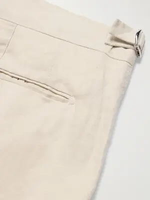 Orlebar Brown Griffon Tapered Linen Trousers - Neutrals