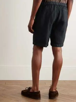 Boglioli Straight-leg Linen Shorts