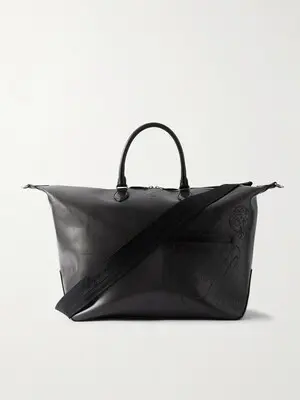 Berluti Toujours Scritto Venezia Leather Weekend Bag - Black