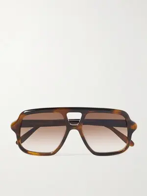 Loewe Aviator-style Sunglasses - Tortoiseshell