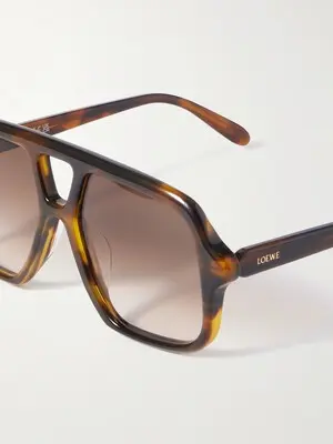 Loewe Slim Rectangular Acetate Sunglasses