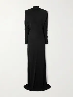 Stella McCartney Crepe-jersey Turtleneck Gown