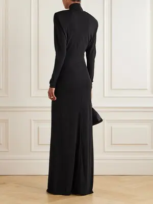 Stella McCartney Crepe-jersey Turtleneck Gown