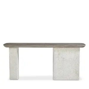 BERNHARDT Monolith Console Table - Puma Finish/millstone Finish