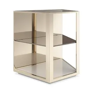 CARACOLE Refraction End Table - Whisper Of Gold/oyster