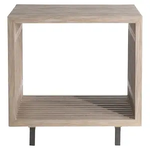 BERNHARDT Kingston Outdoor Side Table - Sea Oat Finish