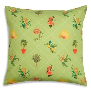 CONIGLIO PALM BEACH Throw Pillow In Pistachio / Palm Beach Orange, 20 X 20 Pistachio / Palm Beach Orange