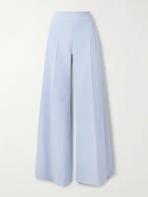Carolina Herrera Wool-blend Crepe Wide-leg Pants