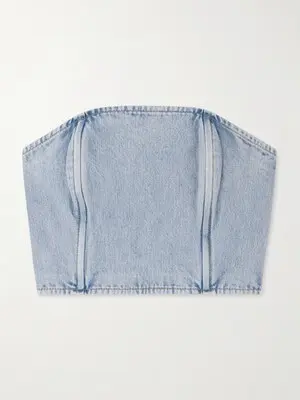 Wardrobe.NYC Strapless Denim Top