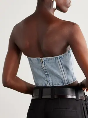 Wardrobe.NYC Strapless Denim Top