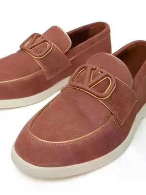 Valentino Garavani Leisure Flows Leather Loafers