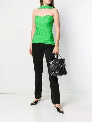 Balenciaga Wrap-style Bustier Top