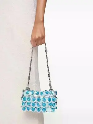 Rabanne Sequin-embellished Shoulder Bag - Blue