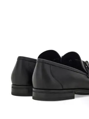 FERRAGAMO Gancini Loafers - Black