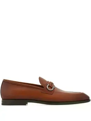 FERRAGAMO Gancini Loafers - Brown