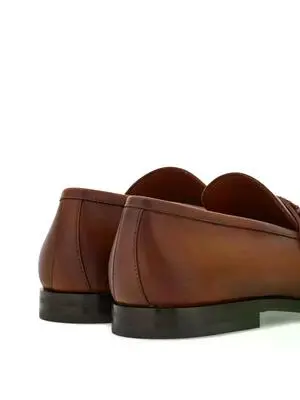 FERRAGAMO Gancini Loafers - Brown