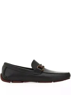 FERRAGAMO Gancini Loafers - Black
